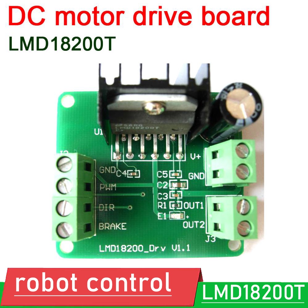 LMD18200T DC motor driver board Board PWM Adjustable Speed 3A 75W Forward reverse FOR robot ...