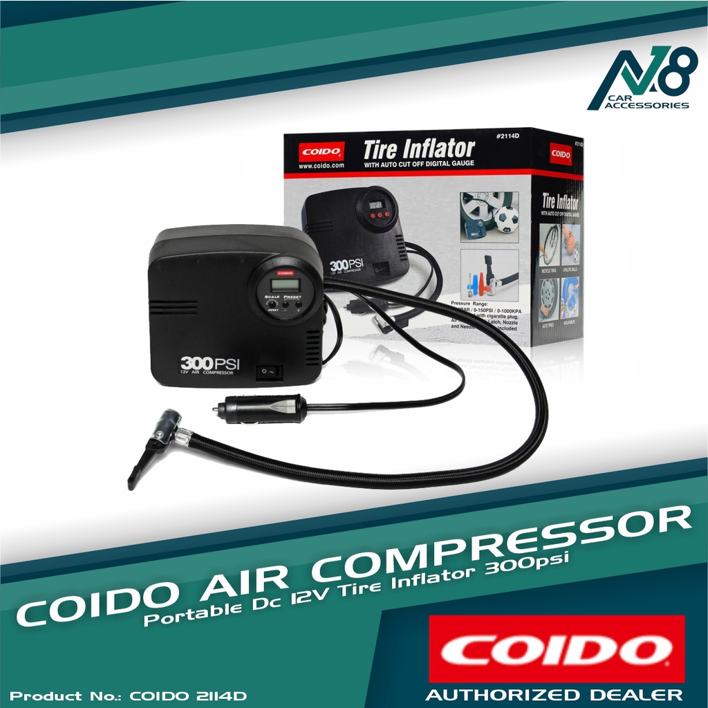COIDO Tire Inflator Air Compressor Powerful PN#COIDO2114D Genuine ...