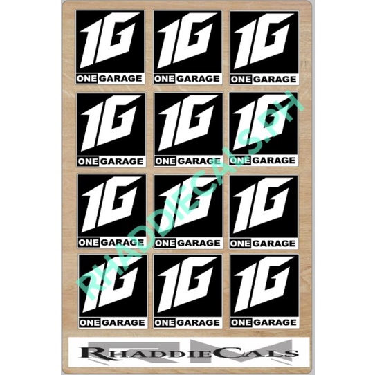 1G One Garage inspired Logo Printable Matte film sold per set 12pcs ...