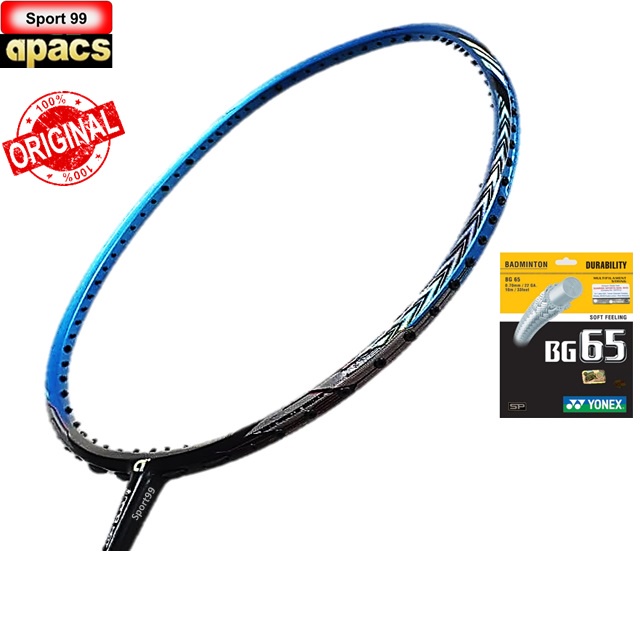 Apacs Commander 20【Install with String】Yonex BG65 Badminton Racket ...