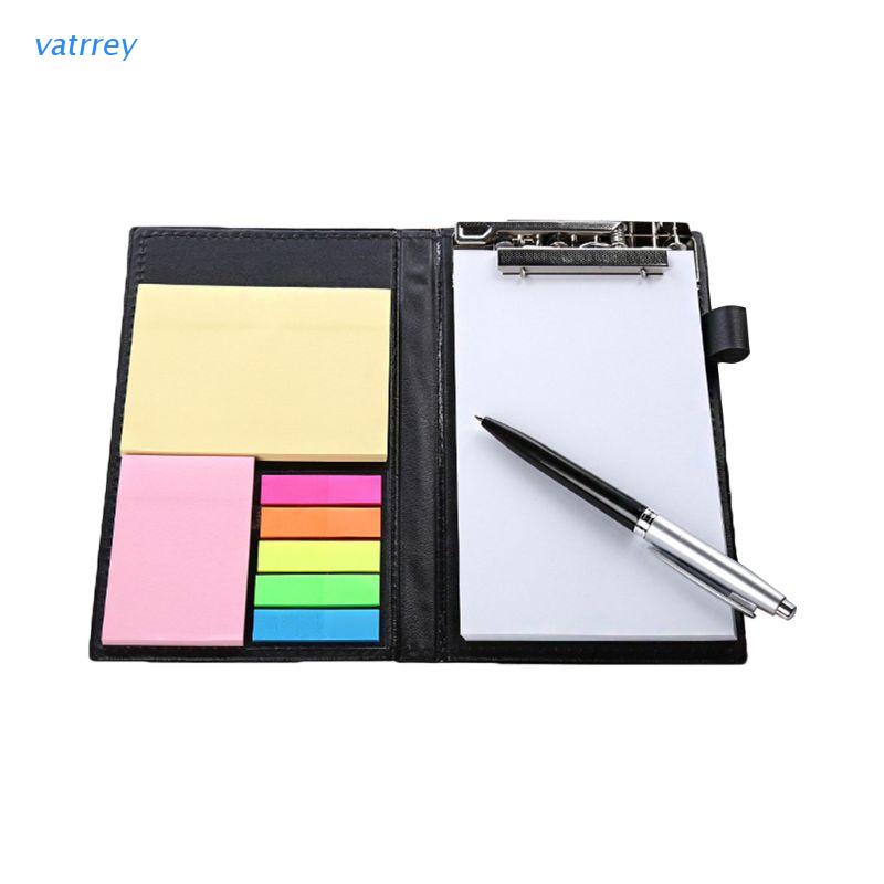 VA Creative Sticky Notes Notepad Stationery Leather Diary Notebook with ...