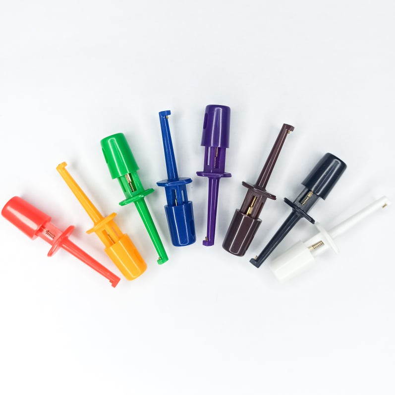 1pc Multimeter Round Single Hook Clip Test Probe for Electronic Testing ...