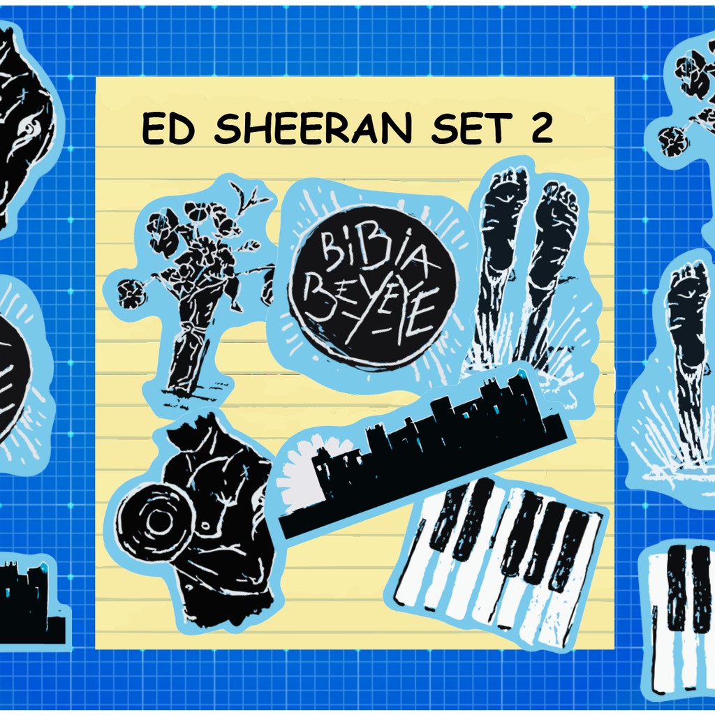 *WATERPROOF LAMINATED* ED SHEERAN DIVE ALBUM STICKER PACK | Shopee ...