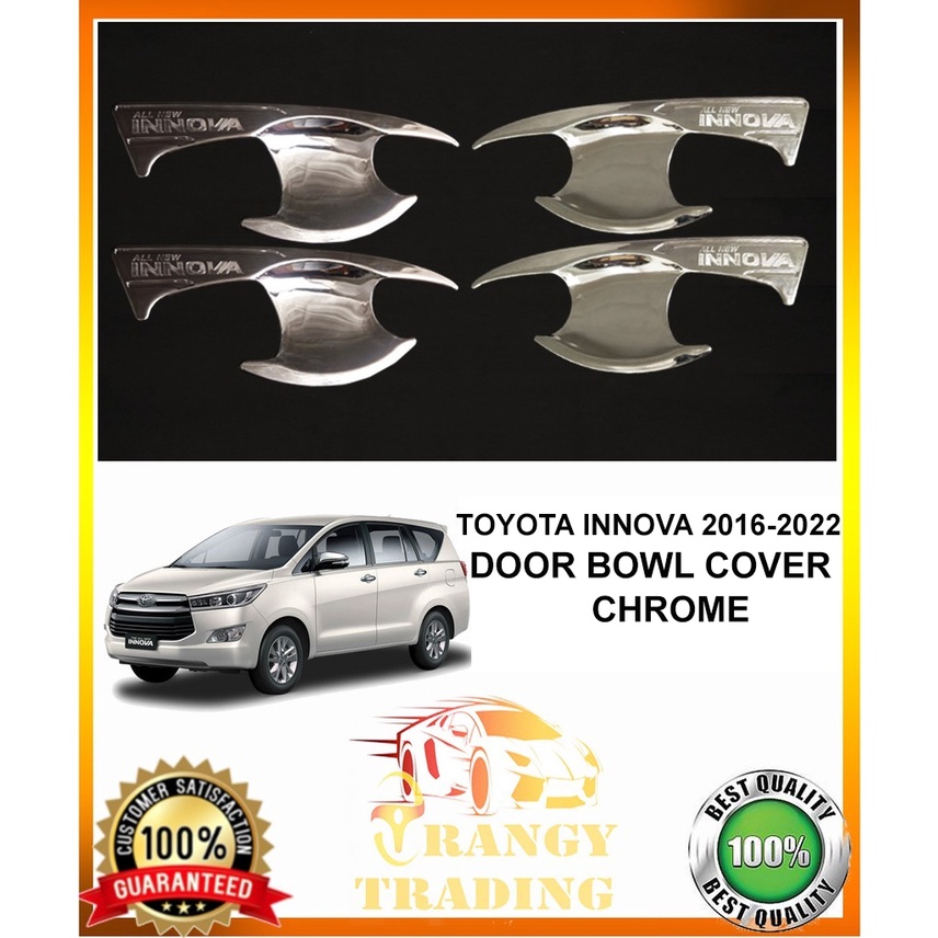 Toyota Innova 2016 to 2024 Door bowl cover chrome 2017 2018 2019 2020 ...