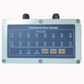 Repeater Conventional Remote Fire Alarm Annunciator Panel 16zones ...