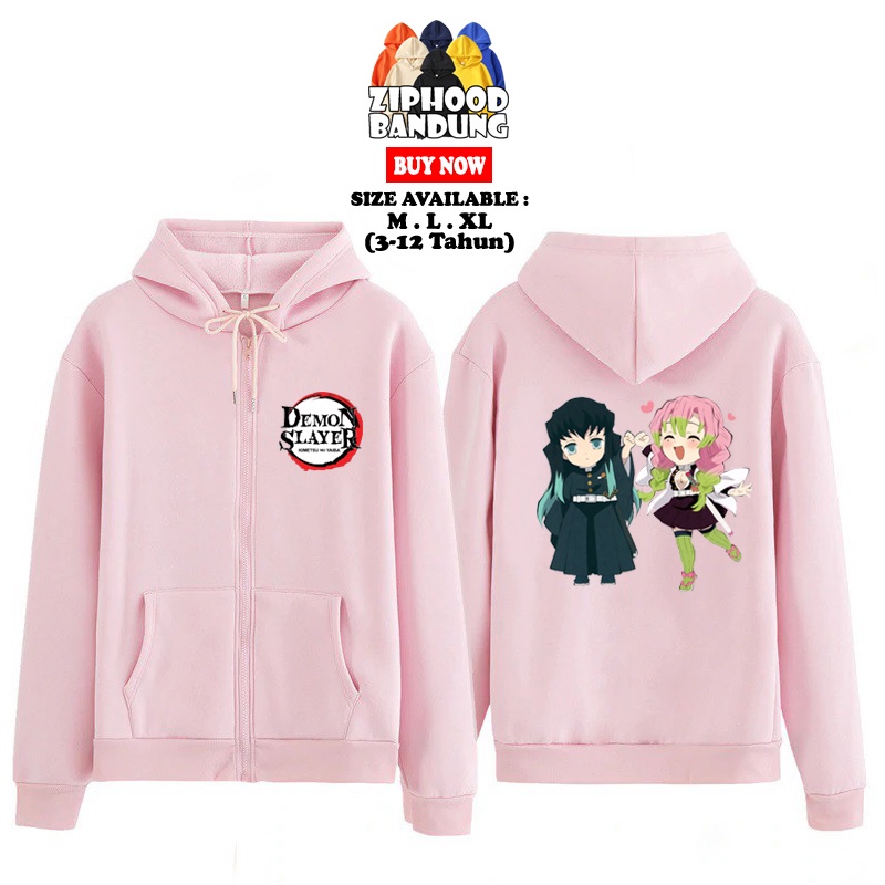 Ziphood BANDUNG - Jacket Zipper Hoodie Girls Chibi Muichiro Tokito X ...
