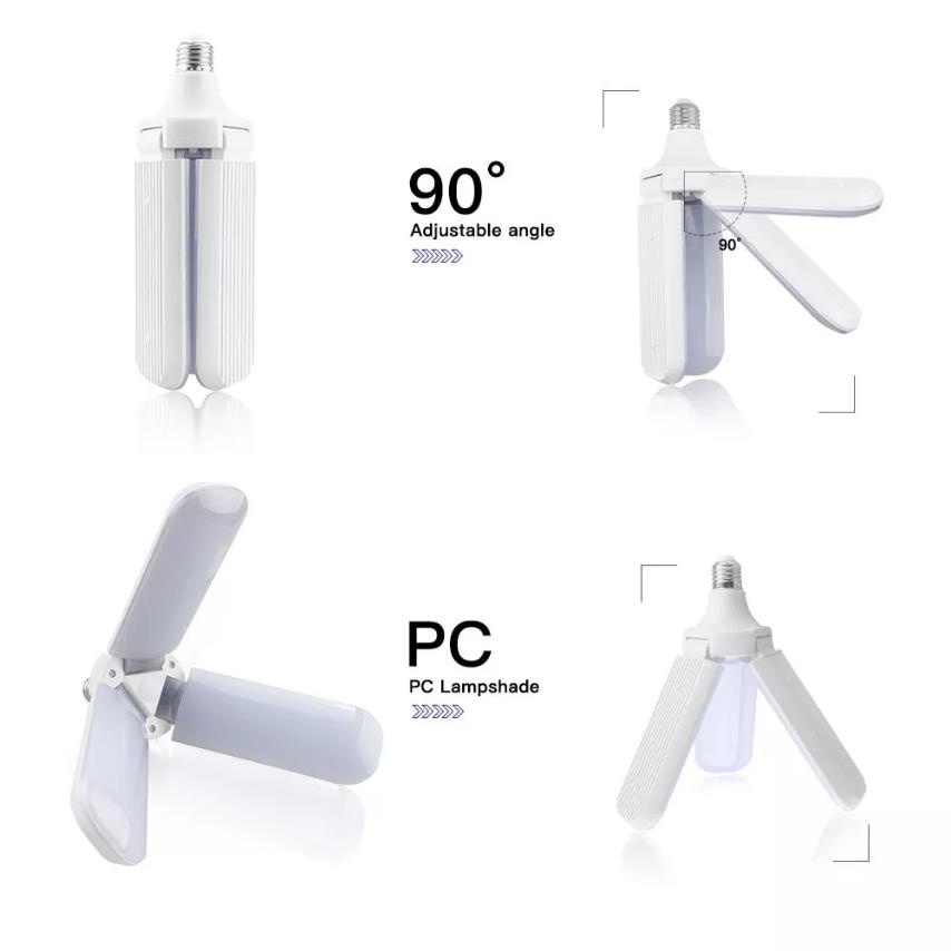 HK SUPER SALE Foldable Fan Blade LED Light Bulb | Shopee Philippines