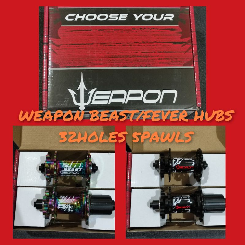 Weapon Fever Beast Hub 32holes 5 pawls / Weapon Beast Hub Oilslick ...