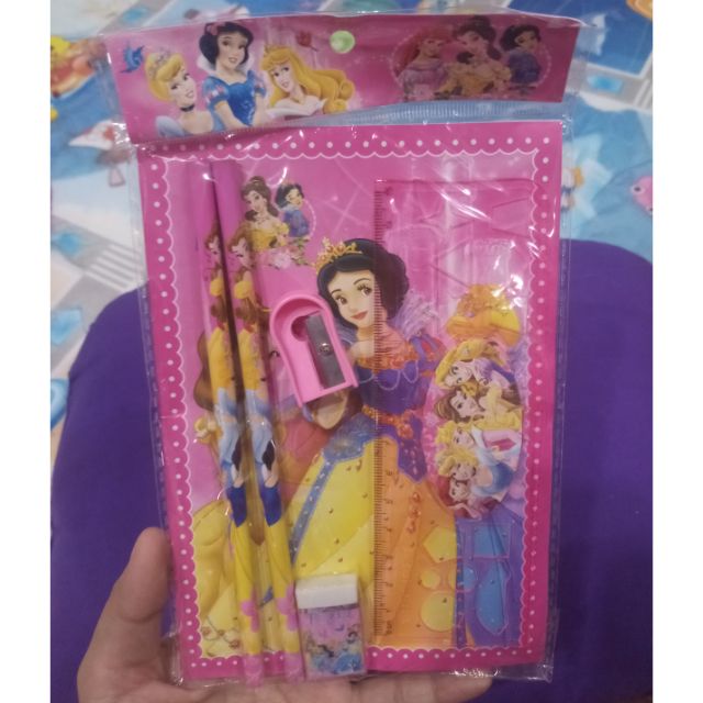6 in 1 Disney Princesses/Princess Stationery Set notebook Lootbag ...