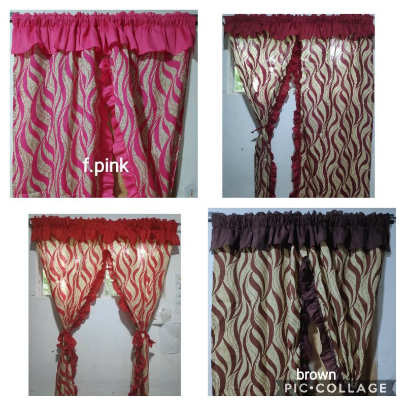 split curtain pangpinto/window wiscon | Shopee Philippines