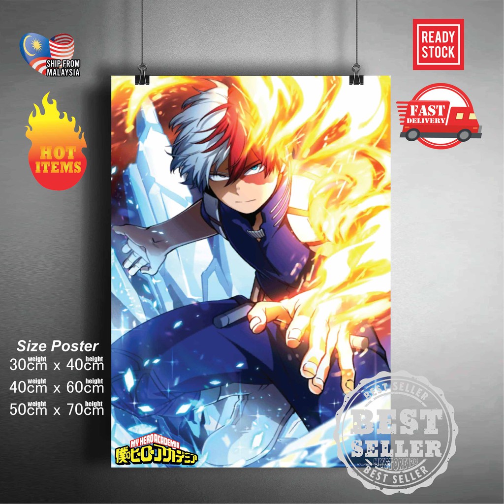 My Hero Academia Poster Midoriya Izuku All·Might Bakugou Katsuki ...