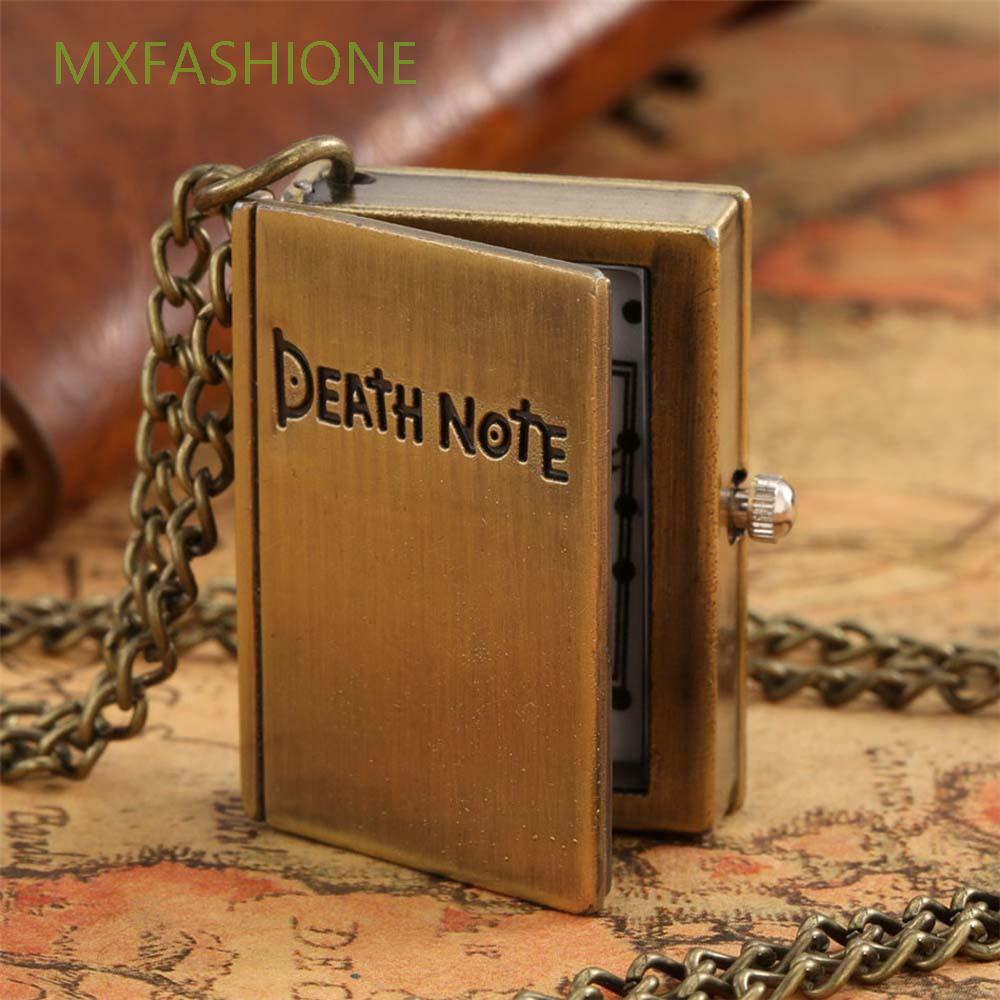 MXFASHIONE Exquisite Quartz Necklace Retro Alloy Death Note Pendant ...