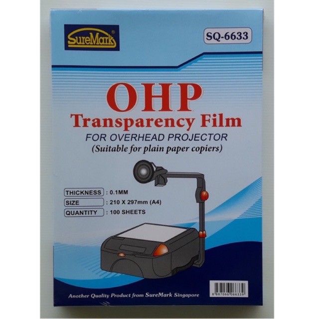 20 sheets of A4 SureMark SQ-6633 OHP Transparency Film | Shopee Philippines