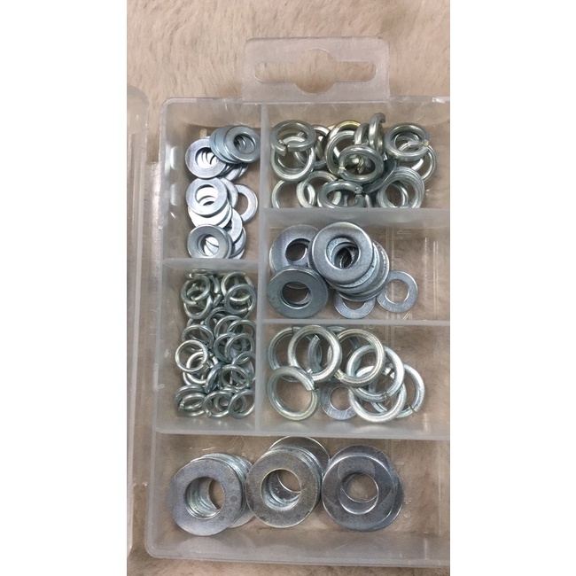 GI FLAT & LOCK WASHER 112PCS/SET ZY6224 | Shopee Philippines