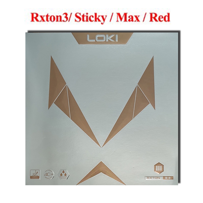 LOKI RXTON Series ITTF Approved Table Tennis Rubber Red Pips In Hard ...