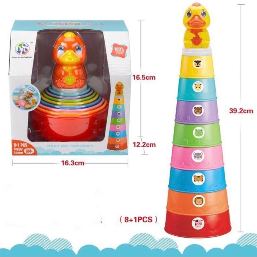 Happy Tower Stacking cup 618-34 | Shopee Philippines