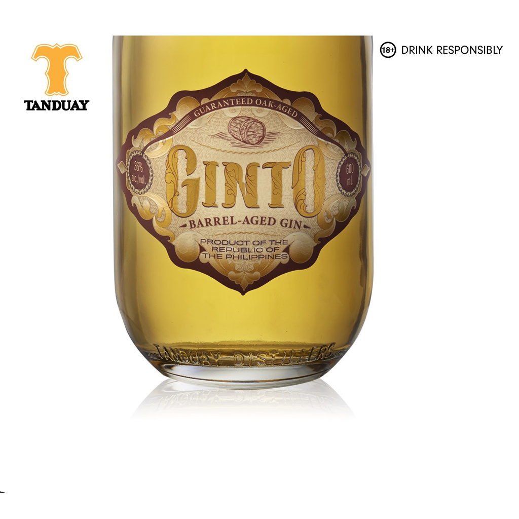 Ginto Barrel Aged Gin 600ml | Shopee Philippines