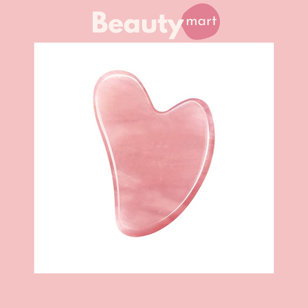Rose Quartz Jade Guasha Inspired | Facial Massage Scraping Tool Gua Sha ...