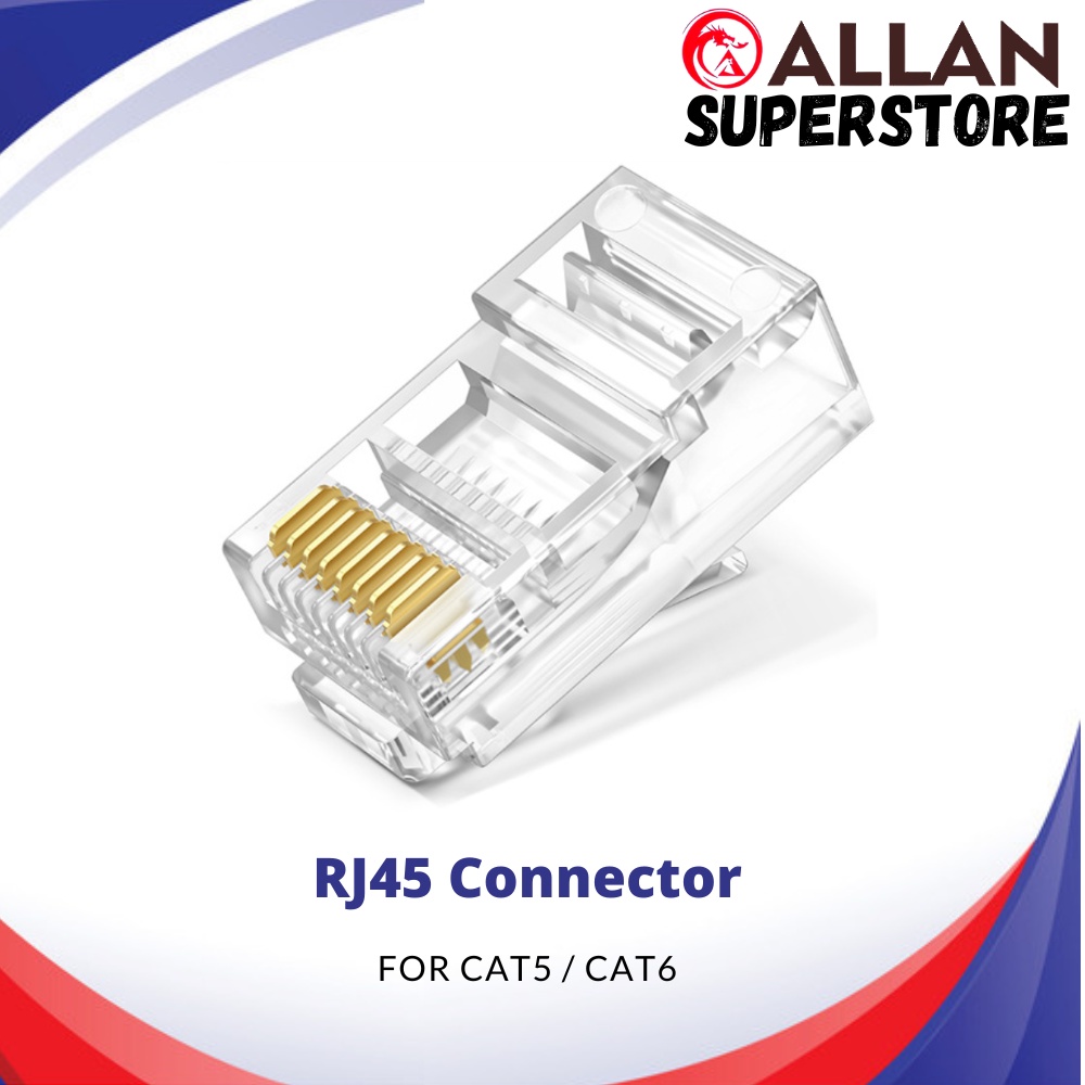 Allan Superstore 1PC Rj45 Connector For Cat5 Cat6 Ethernet | Shopee ... Allan Superstore 1PC Rj45 Connector For Cat5 Cat6 Ethernet | Shopee ...