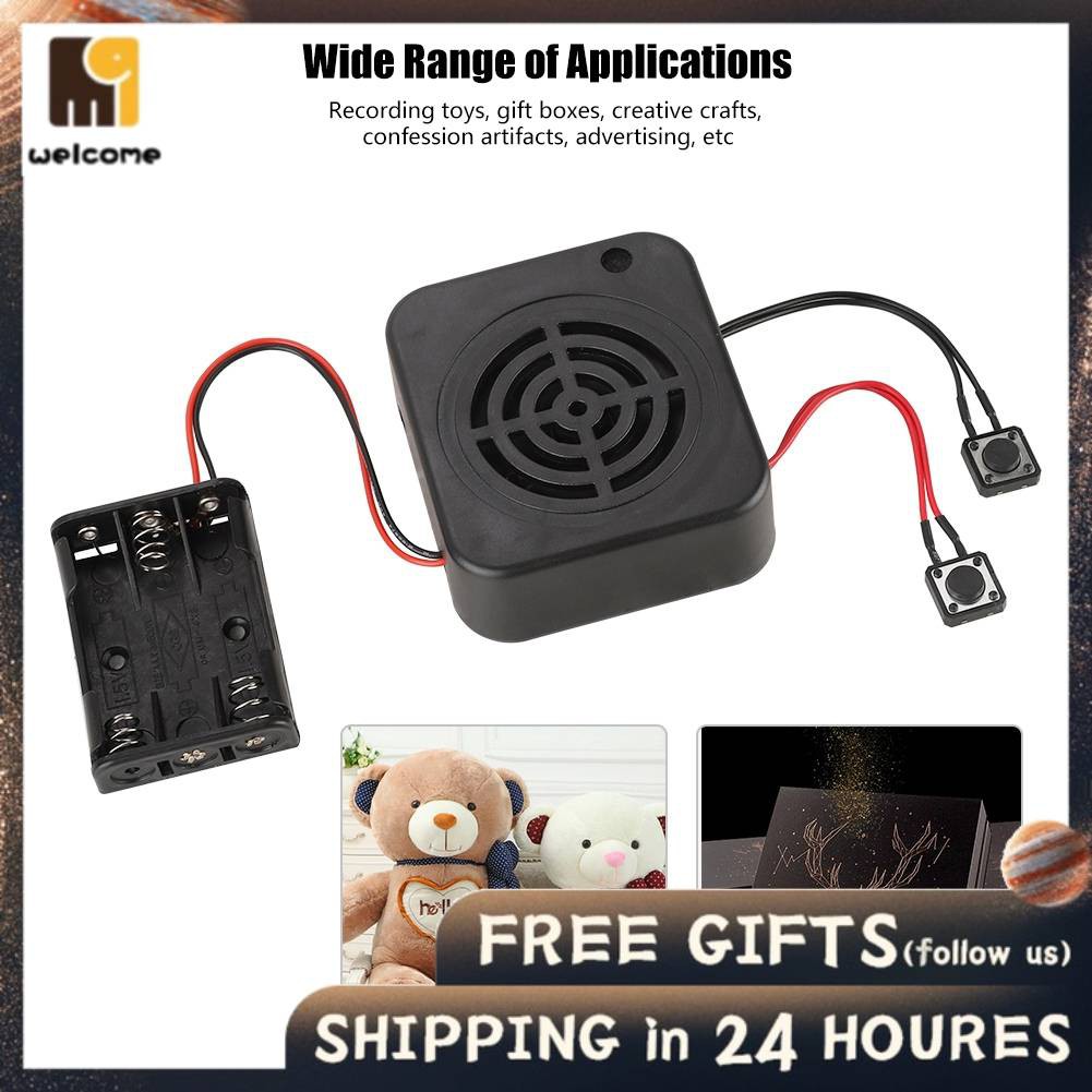 [READY STOCK] Greeting Card DIY Recordable Voice Chip Music Box Clear ...