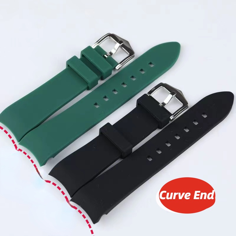 Universal Curved End Watch Strap 18mm 20mm 22mm 24mm Waterproof ...
