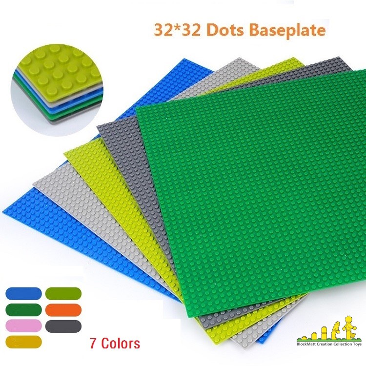 32*32 Dots Baseplate Compatible Small Particle Building Block Floor DIY ...