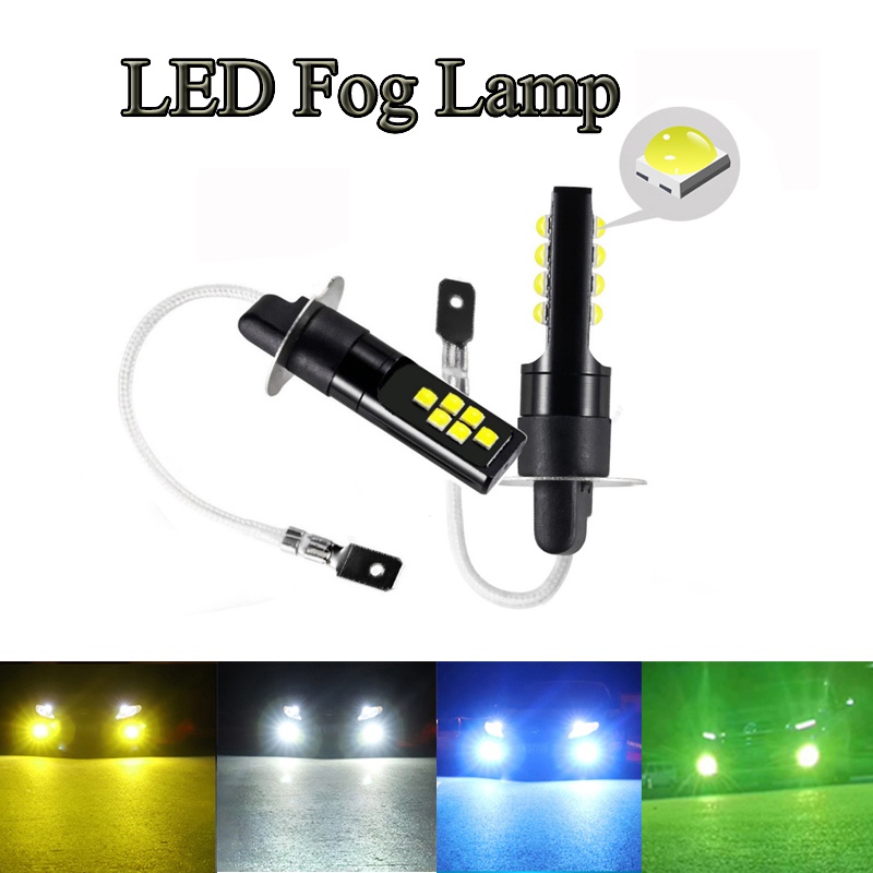 2Pc Car Led Fog lamp H8 H9 H11 H27 881 9006 HB4 H7 H3 PCX24W P13W Light ...
