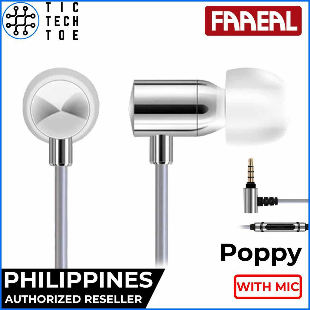 FAAEAL Poppy Metal Shell Lightweight Bullet-Style Dynamic Driver IEM ...