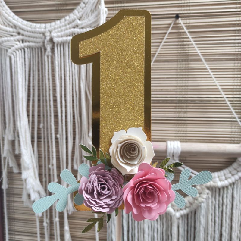 3D Number Cake Topper Birthday Cake Topper | Shopee Philippines