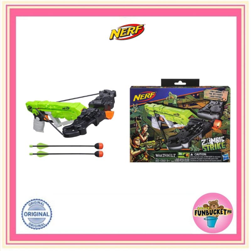 Original Nerf Zombie Strike Wrathbolt | Shopee Philippines