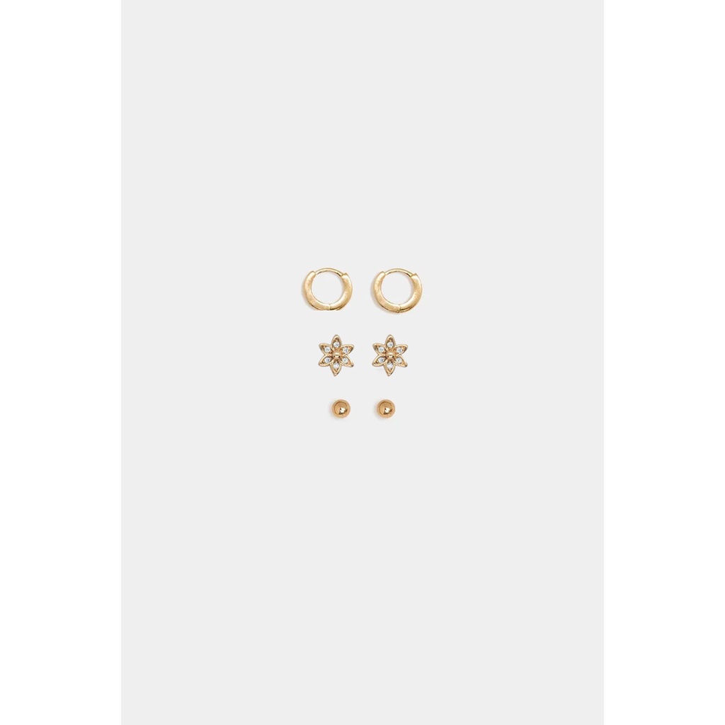 orphic. Fflur 18k Gold Silver Earring Set Stainless Steel | Shopee ...