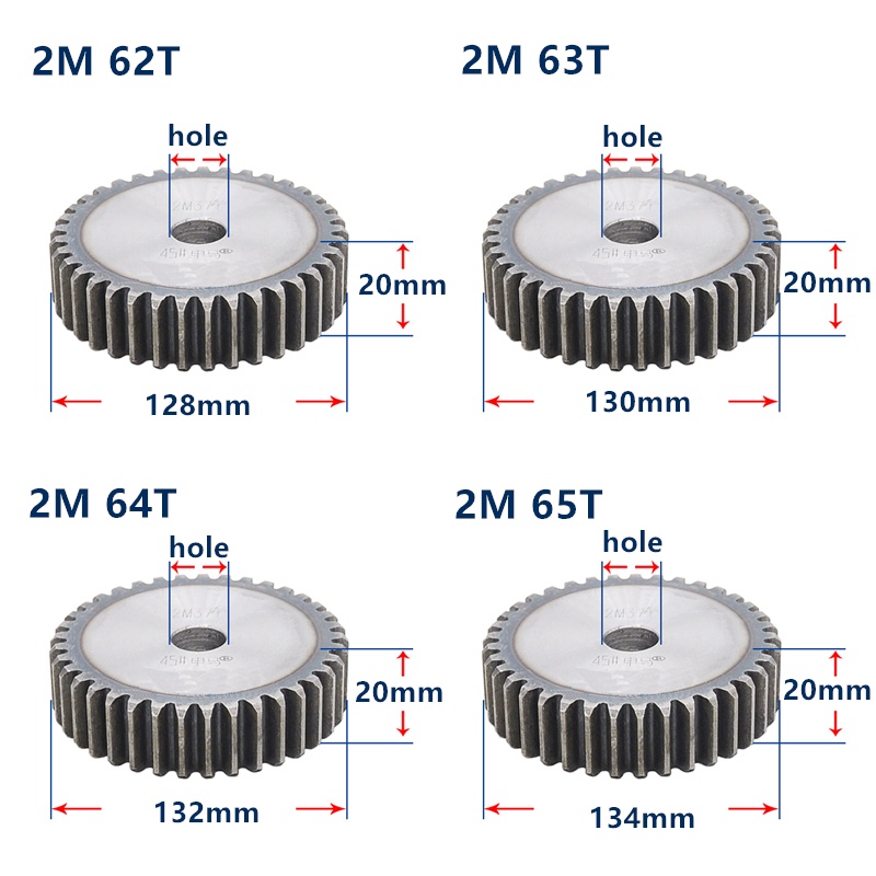 MOD2 gear rack 62 teeth-77 teeth gear tooth hardened thickness 20mm 2 ...