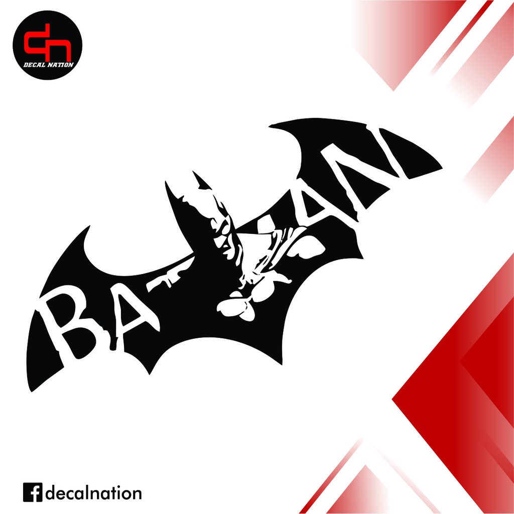 Batman Logo Cut Out Vinyl Sticker 8" x 3.5"inches | Shopee Philippines