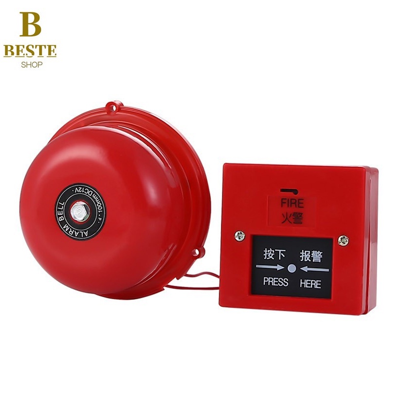 220v Fire Alarm Bell and Pull Switch Bundle Suitable for residential ...