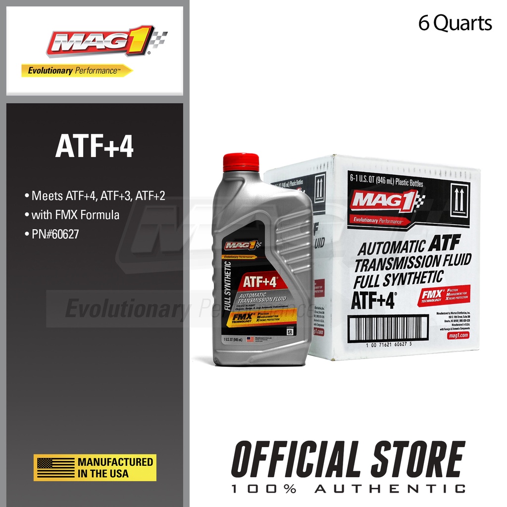 MAG1 ATF +4 Chrysler Transmission Fluid 1qt 60627 6 Bottles(Outlet ...