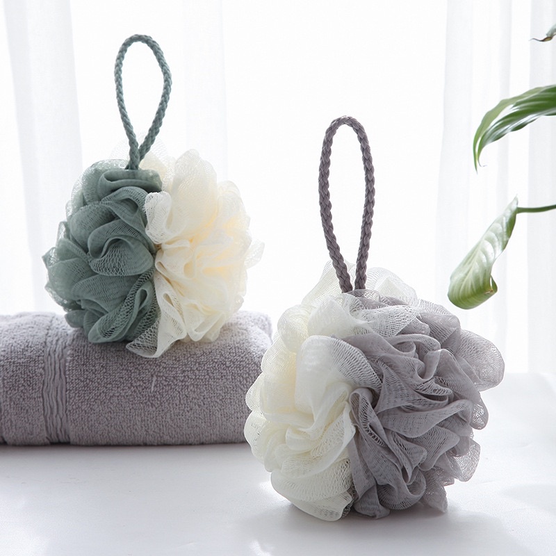 1pc Two-Color Large Mesh Bath Ball / Body Exfoliating Bath Shower Ball ...