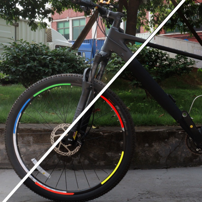 Night Reflective Sticker Bike Balance Bike Scooter Warning Bike Outline ...
