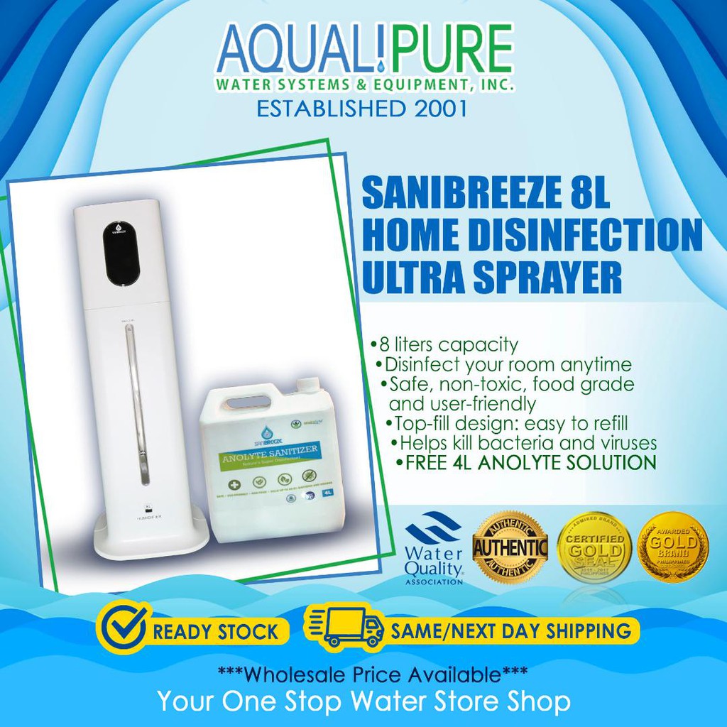 Sanibreeze 8Liters Home Disinfection Ultra Sprayer with 4liters ...