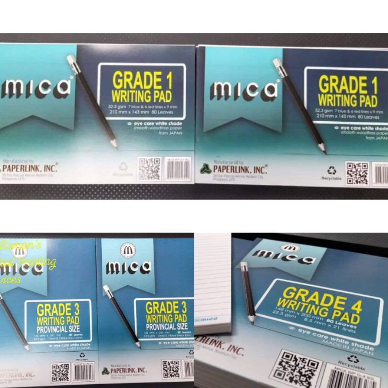 Pad Papers Elementary |Grade 1, Grade 2, Grade 3 & Grade 4 Pad Paper ...