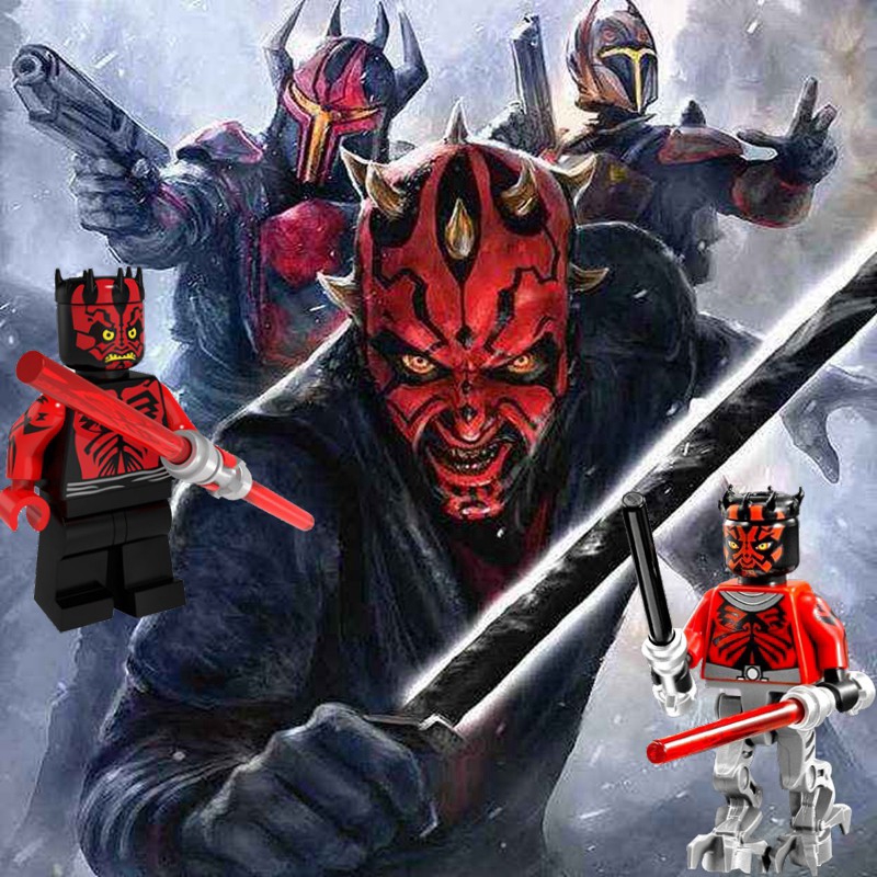 Compatible With Minifigures Star Wars Darth Maul Building Blocks Baby ...