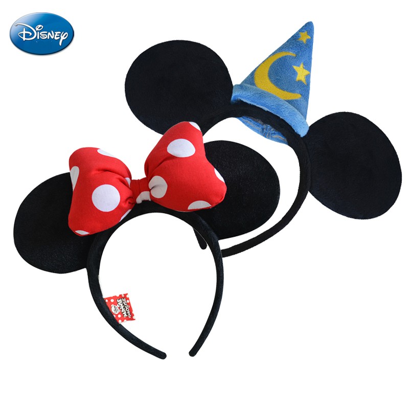 Disney Original Headdress Head Hoop Mickey Minnie Mouse Ears Girls Hair ...