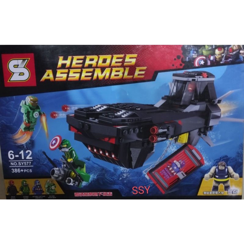 Children's ToysREADY STOCK SY577 HEROES ASSEMBLE AVENGERS 386 PCS 4QYZ ...