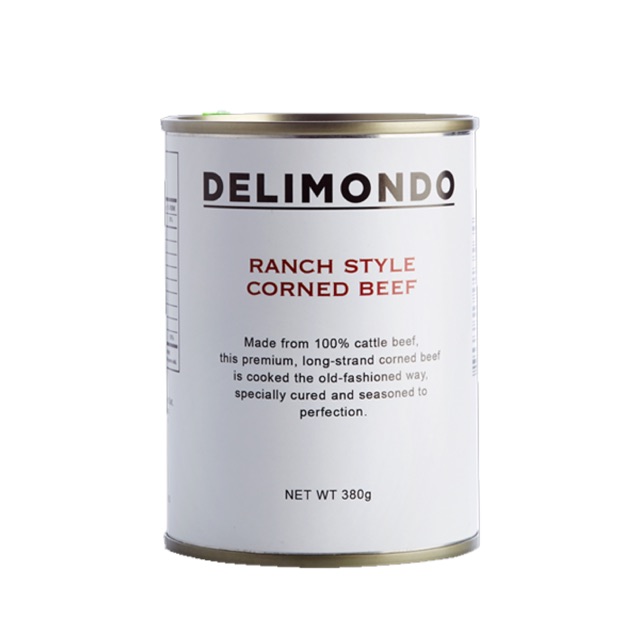 DELIMONDO RANCH STYLE CORNED BEEF 380grams | Shopee Philippines
