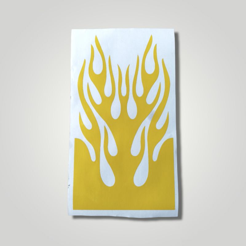 Motorcycle Front Fender Stickers, Fire cutting Stickers, Front Fender ...