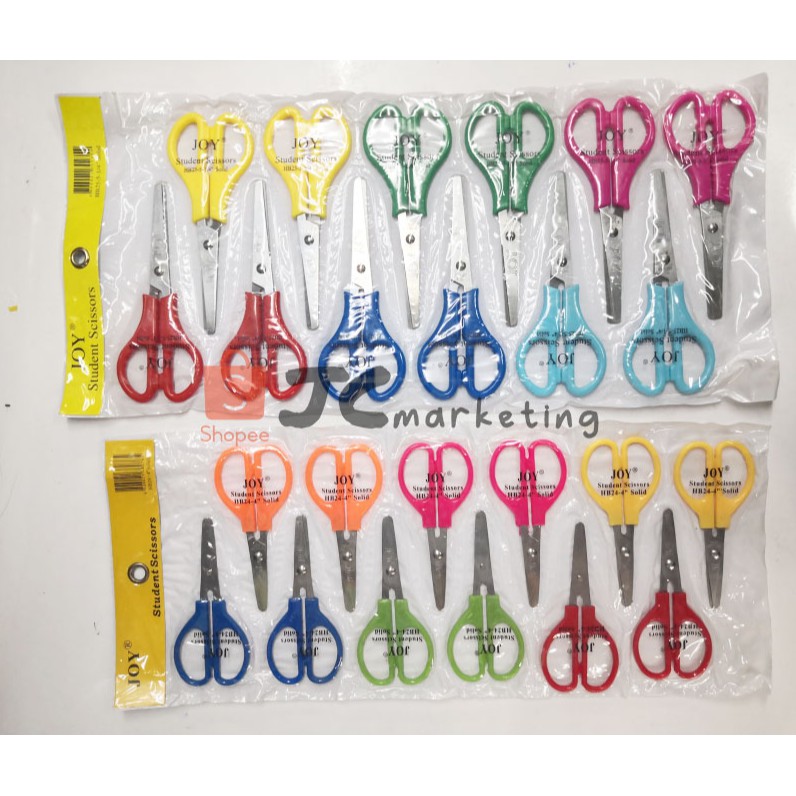 12 PCS. Joy Scissors (for school and office use) | Shopee Philippines
