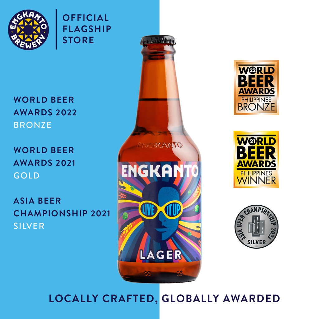 Engkanto Live It Up Lager 4-Pack Local Craft Beer 4.8% ABV Country ...