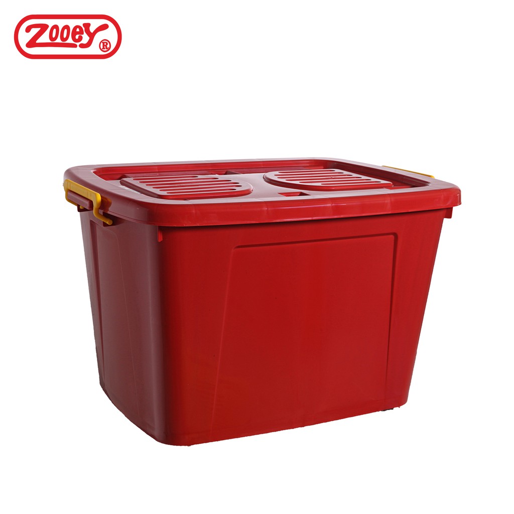 Zooey Chubby Box Small Colored Storage Box/Container 110L | Shopee ...