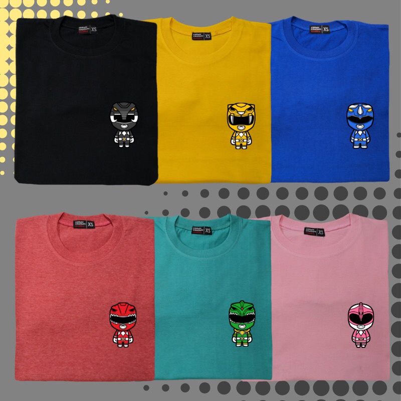 Power Rangers Chibi T-Shirt • Cosmic Concept Manila | Shopee Philippines