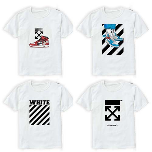Off white design shirts graphic tees unisex round neck white shirt ...