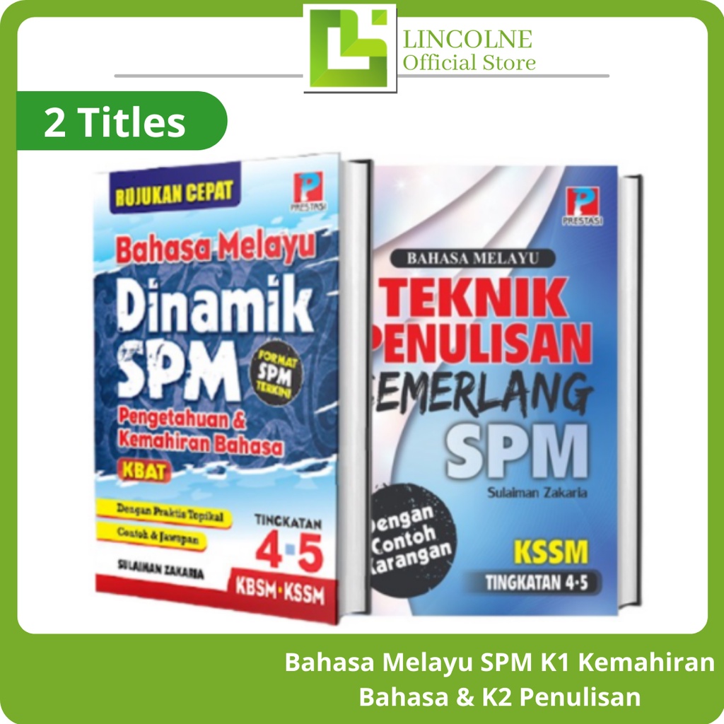 Lincolne Language Malay SPM K1 Language & K2 Writing Camping) | Shopee ...